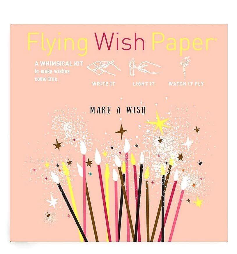 Flying Wish Paper - MAKE A WISH Birthday! Write It, Light It & Watch It ...